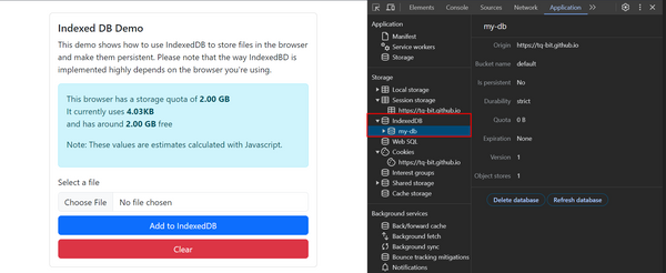 How to use IndexedDB to store images and other files in your browser